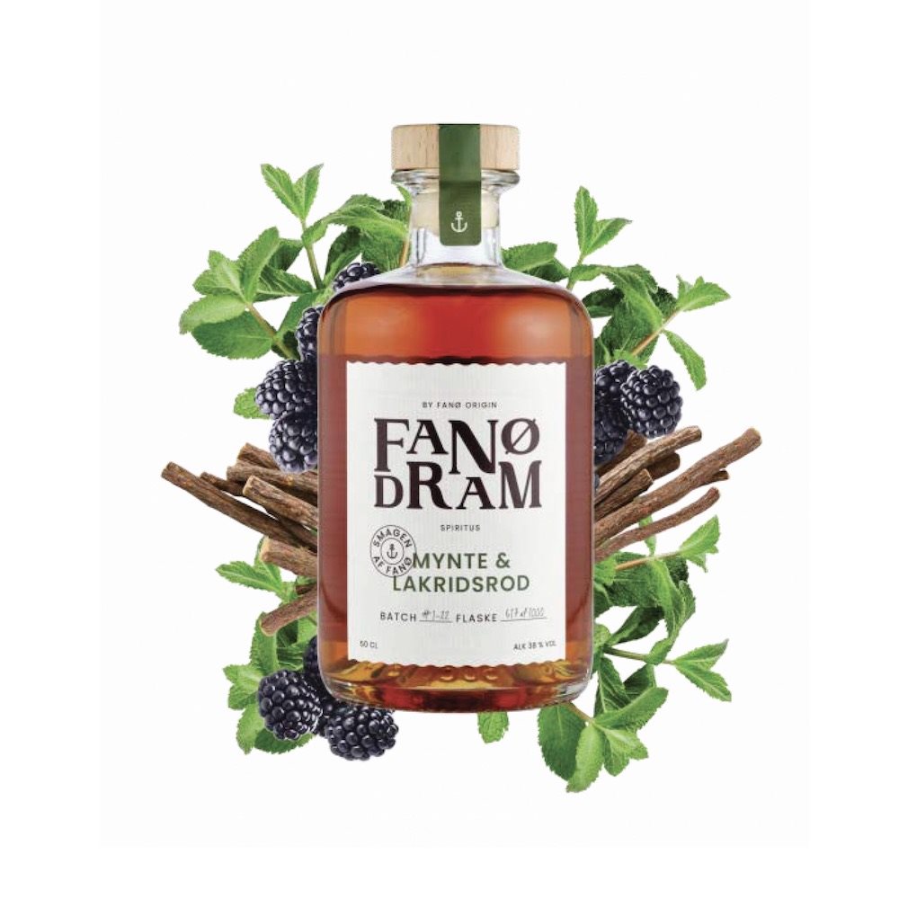 Fanø Dram - Mynte & Lakridsrod, 50cl, 38% - slikforvoksne.dk