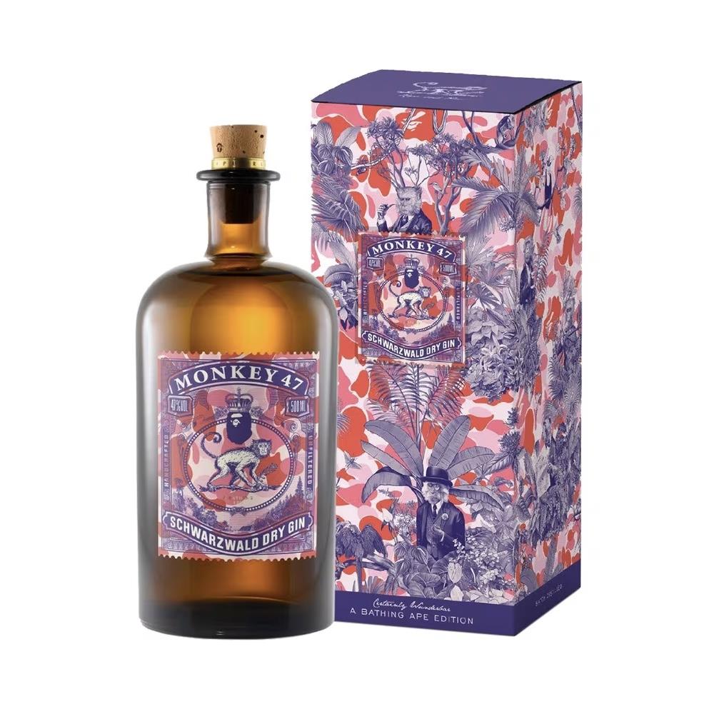 Monkey 47 x A Bathing Ape (BAPE) - Schwarzwald Dry Gin, 47%, 50cl ...
